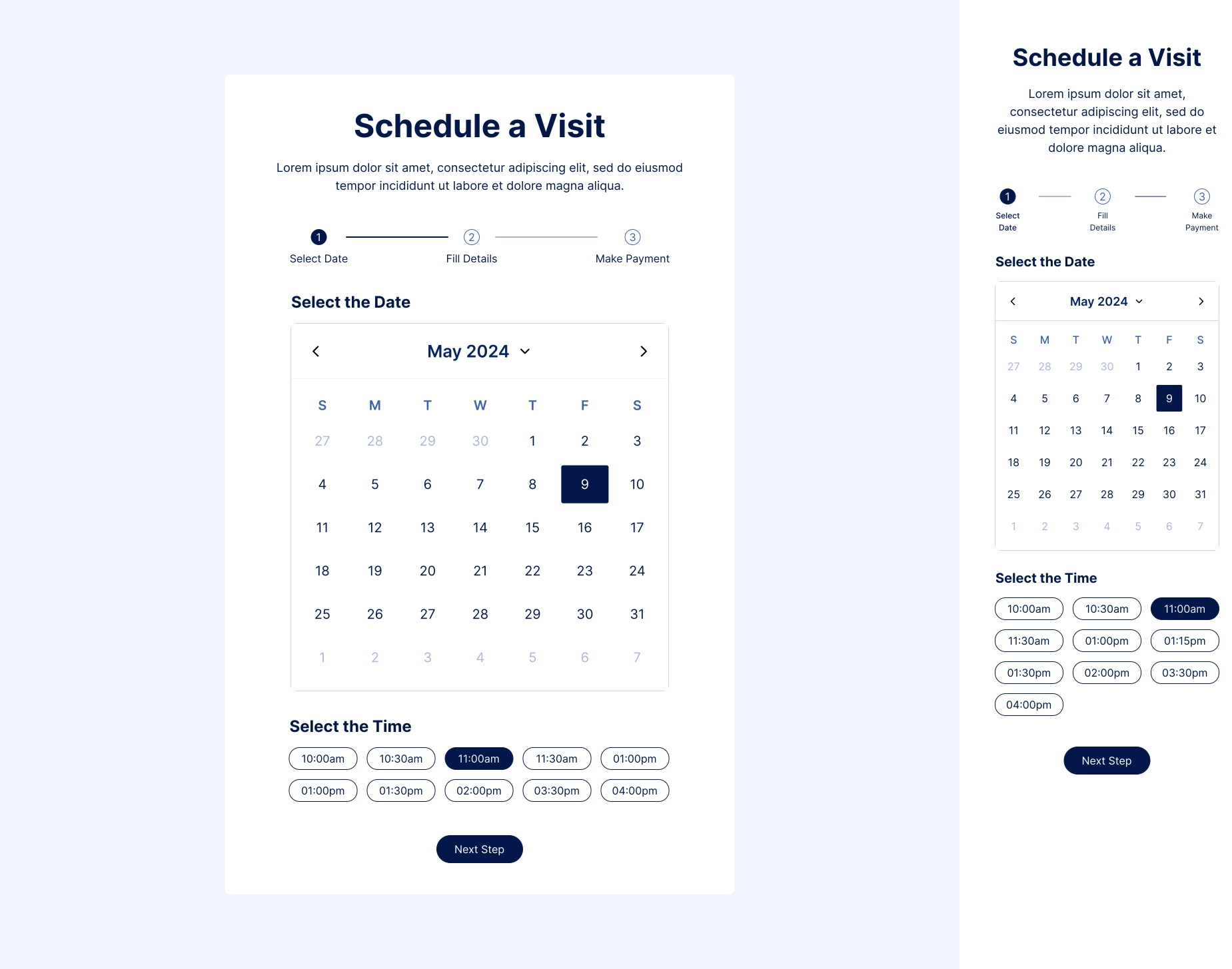 Calendar | Figma Component Library